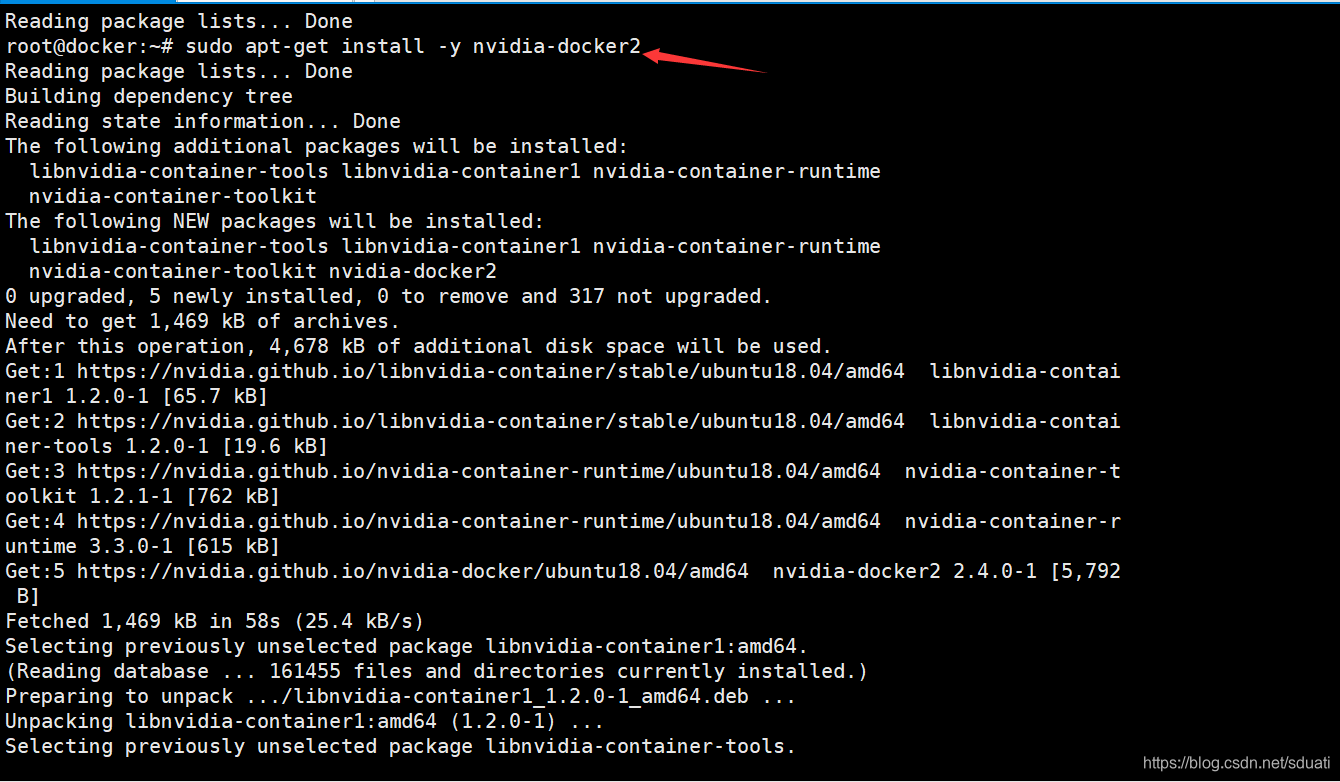 Ubuntu18.04安装nvidia-docker2_error processing package nvidia-docker2-CSDN博客