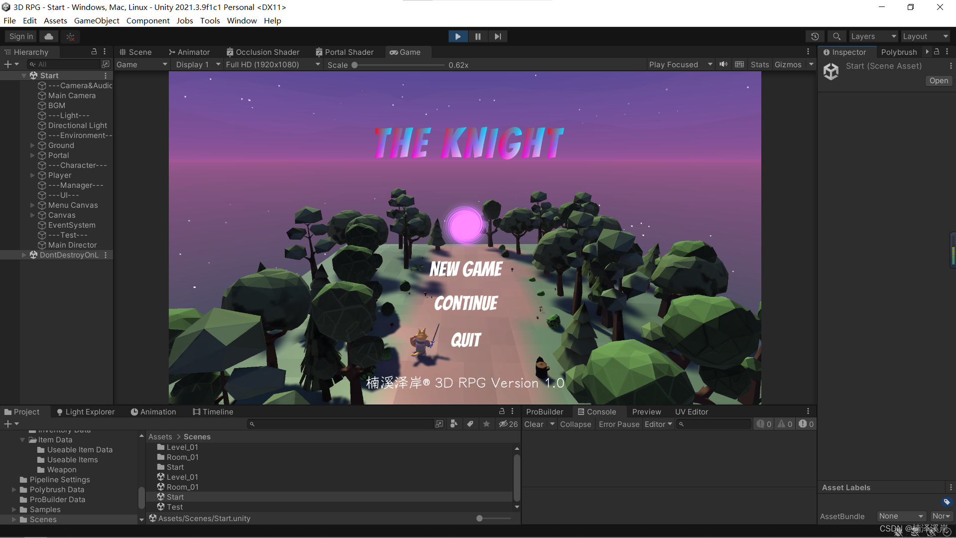 Unity3D RPG——背包系统学习总结（1）_unity 制作 按照图片形状进行放置的背包-CSDN博客
