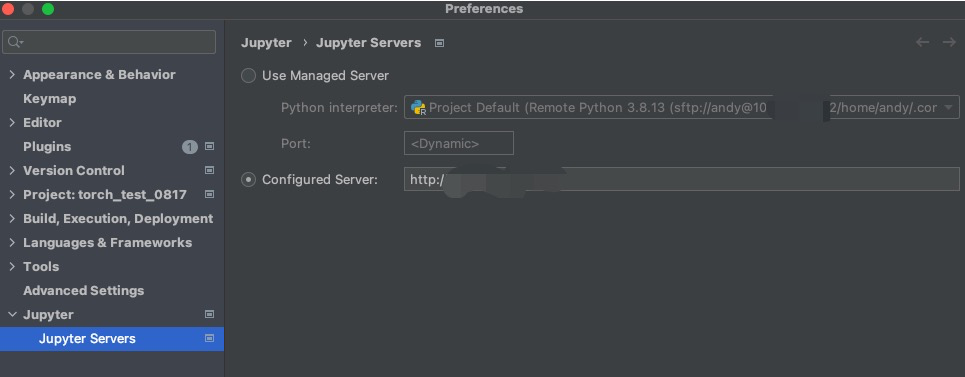 解决pycharm连接远程服务器spyder server找不到文件(jupyter server process failed to start)_jupyter server ...