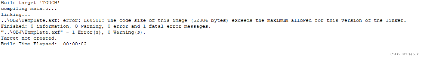 Keil出现Error: Flash Download failed - Could not load file ‘..\OBJ\Template.axf‘//破解_keil5显示flash ...