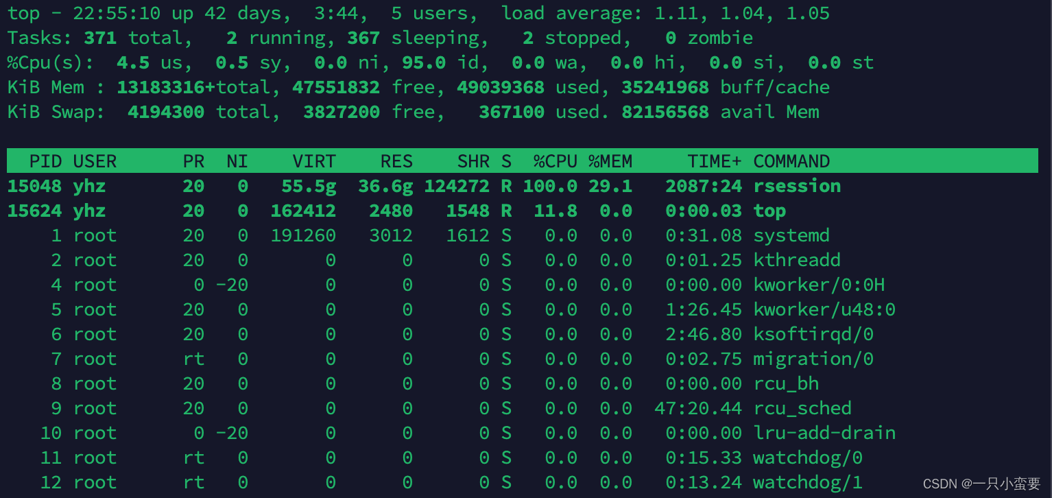 要知道的命令：htop 助你心中有数 | Linux 系统下 htop 命令详解-CSDN博客