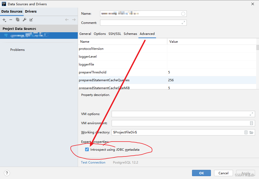 IDEA database连接PGSQL [58P01] org.postgresql.util.PSQLException: ERROR: could not read symbolic ...