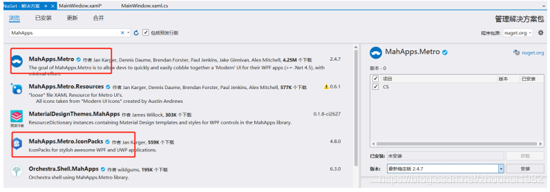 MahApps.Metro+.net 5（一）-CSDN博客