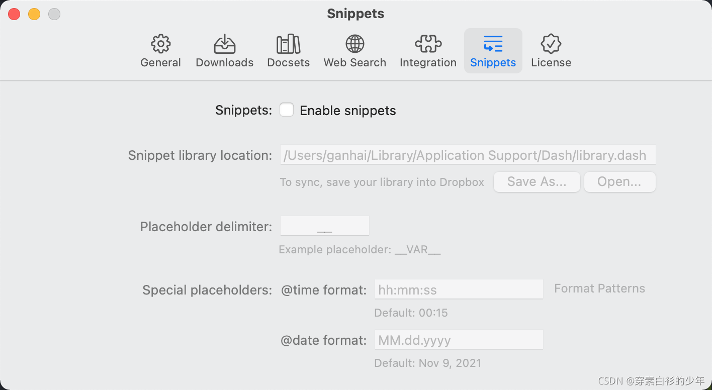 2021-11-08 - Dash for mac - API文档浏览器和代码片段管理器_dash for jquery-CSDN博客