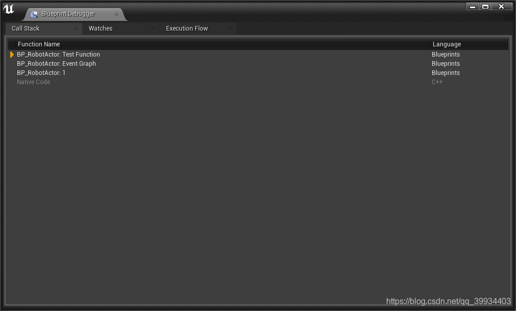 UE4虚幻引擎， 蓝图堆栈调试_ue蓝图查看调用堆栈-CSDN博客
