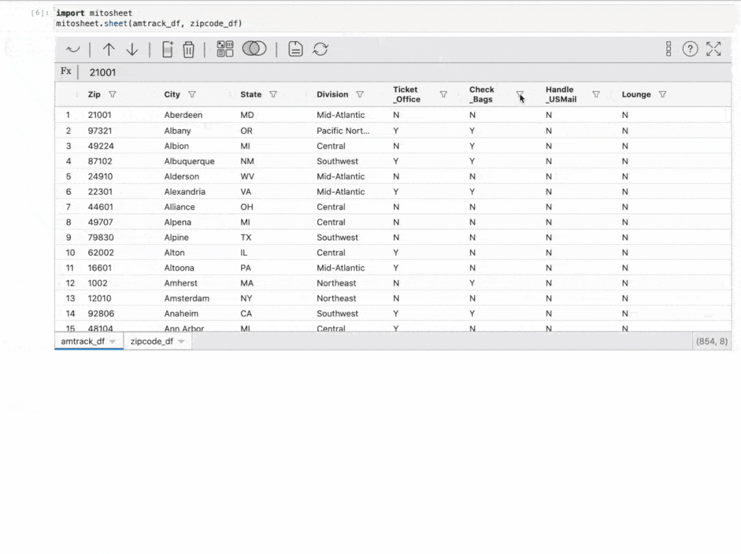 Mito：Jupyter神器，操作Excel自动生成Python代码_mito是什么-CSDN博客