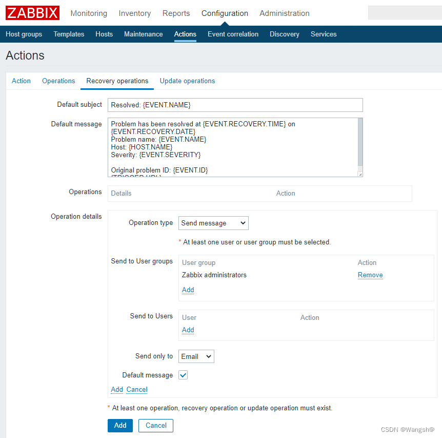 zabbix4.0-动作-邮件告警_zabbix邮件告警-CSDN博客