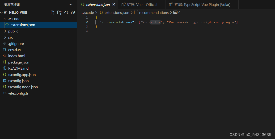 vscode内vue3项目拓展在哪里看？env.d.ts文件报错怎么办？-CSDN博客