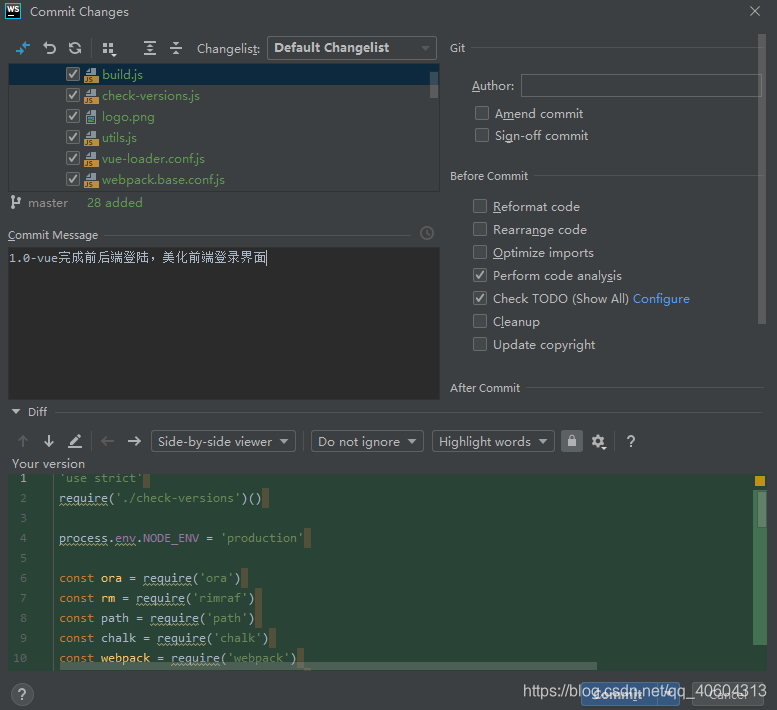 WebStorm中git设置：_webstorm git add方式-CSDN博客