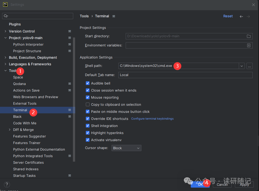python编程“常识”【pip安装路径、计算、pycharm中的terminal运行前面的PS修改成自己环境】_pycharm terminal pip install-CSDN博客