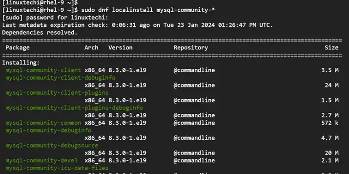 如何在 RHEL 9 / Rocky Linux 9 上安装 MySQL ？_rehl9如何安装mysql8-CSDN博客