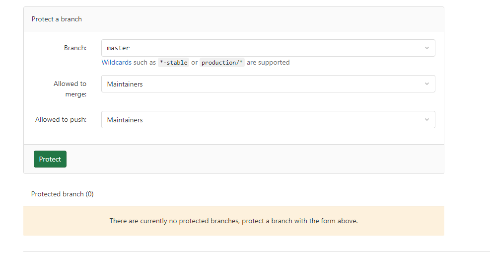 remote: GitLab:You are not allowed to force push code to a protected branch on this project ...