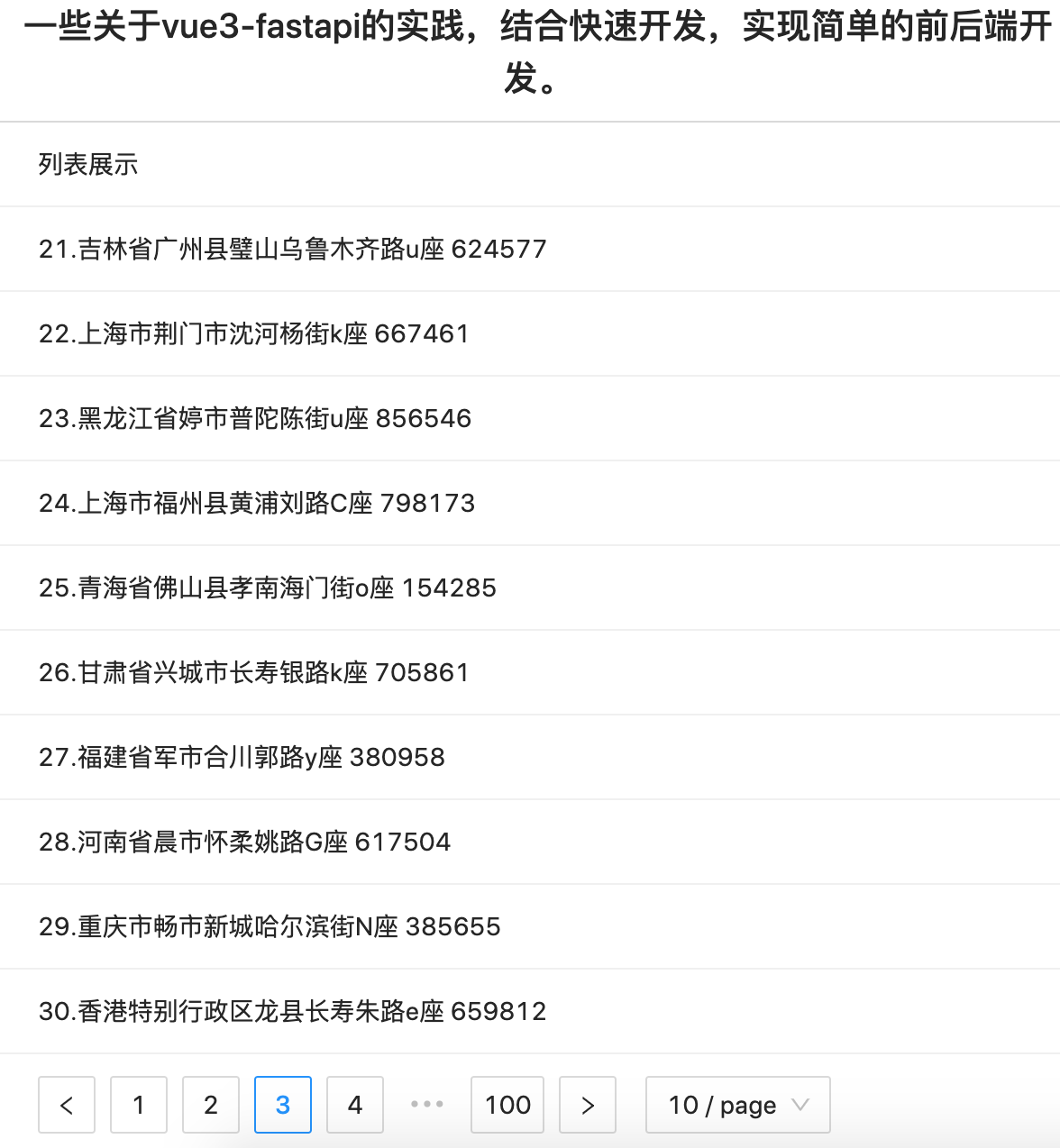 Vue3ant Design Vuefastapi 前后端分离 Pagination 数据分页实战演练vue3 Fastapi系统 Csdn博客