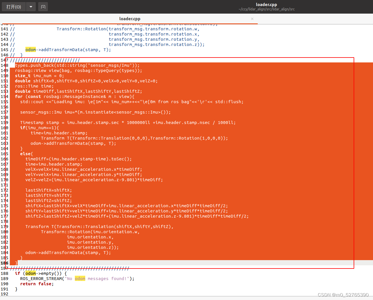 Ubuntu20.04安装和编译运行lidar_align来联合标定lidar与imu的外参_nloptconfig.cmake-CSDN博客