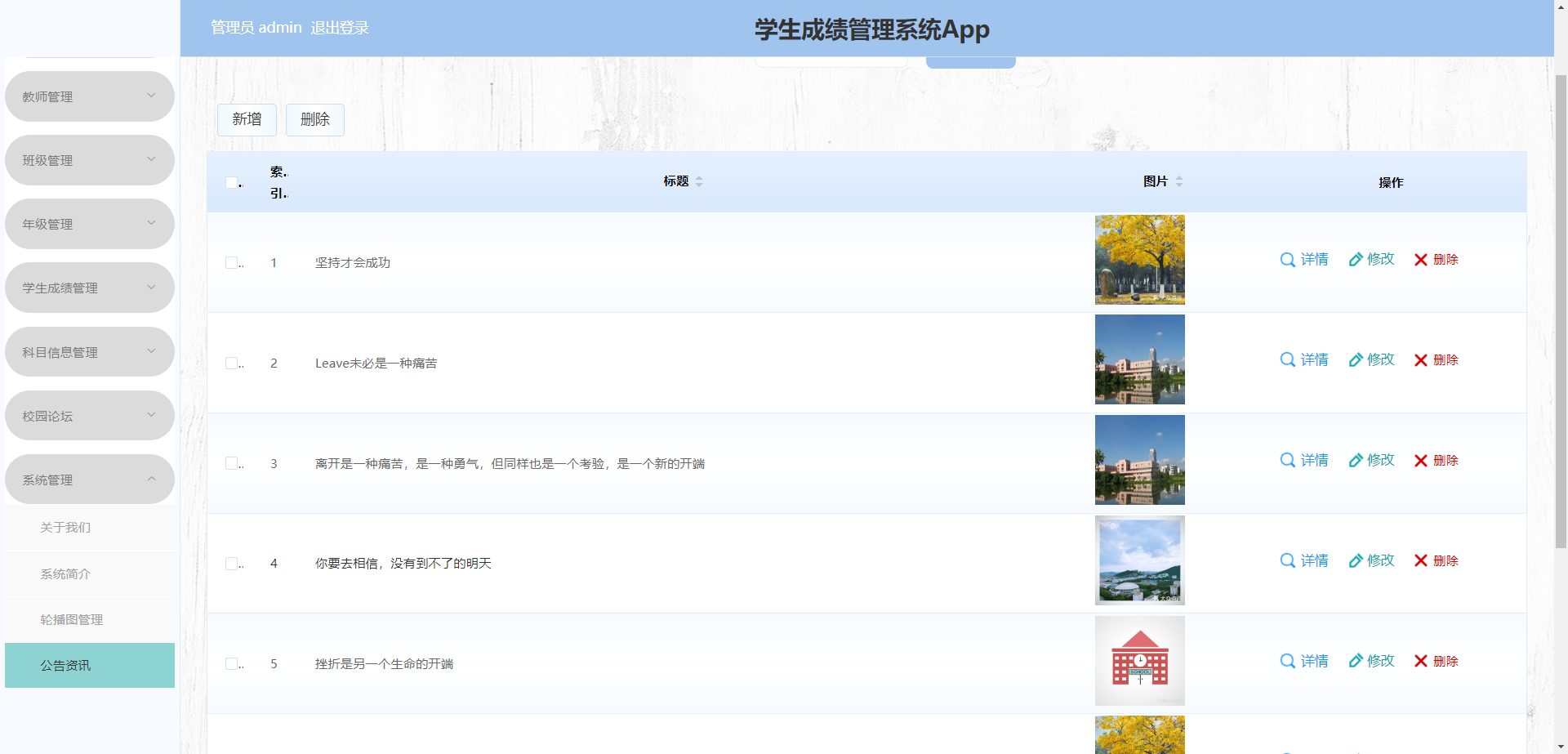基于android安卓/小程序（Uniapp）+ssm学生成绩管理系统App_android+ssm-CSDN博客