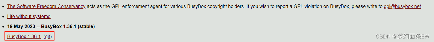 【busybox记录】【shell指令】基于的Busybox的版本和下载方式_busybox 版本-CSDN博客