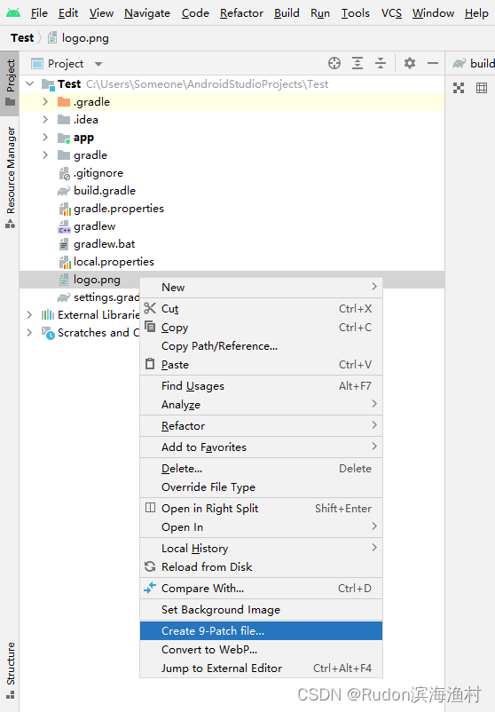 通过Android Studio自制.9.png启动页图片 - uniapp启动界面设置Android启动图片设置_android studio 启动页配置-CSDN博客