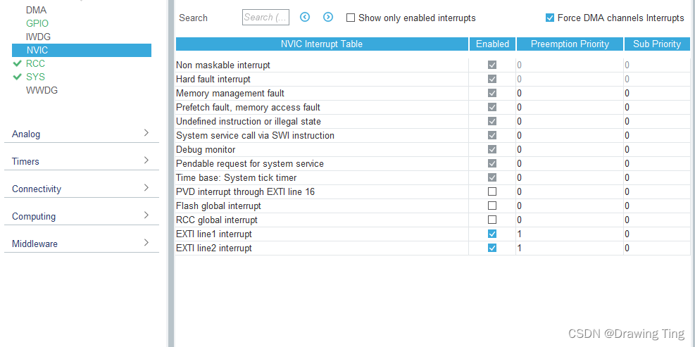 Proteus仿真stm32f103R6Tx——外部中断控制LED亮灭（Cube MX+Keil5+proteus）-CSDN博客