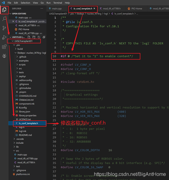 LVGL移植到基于VSCode的platformio工程的STM32L476 Nucleo开发板（st7789显示驱动）_platformio lvgl-CSDN博客