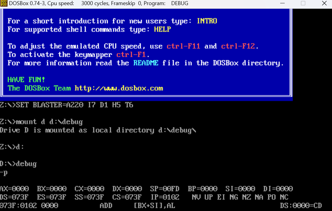DosBox汇编环境保姆级搭建-CSDN博客