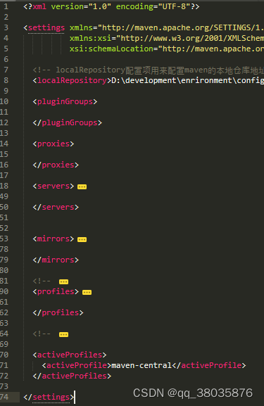maven 的配置文件 settings.xml 讲解_mavensettings配置-CSDN博客