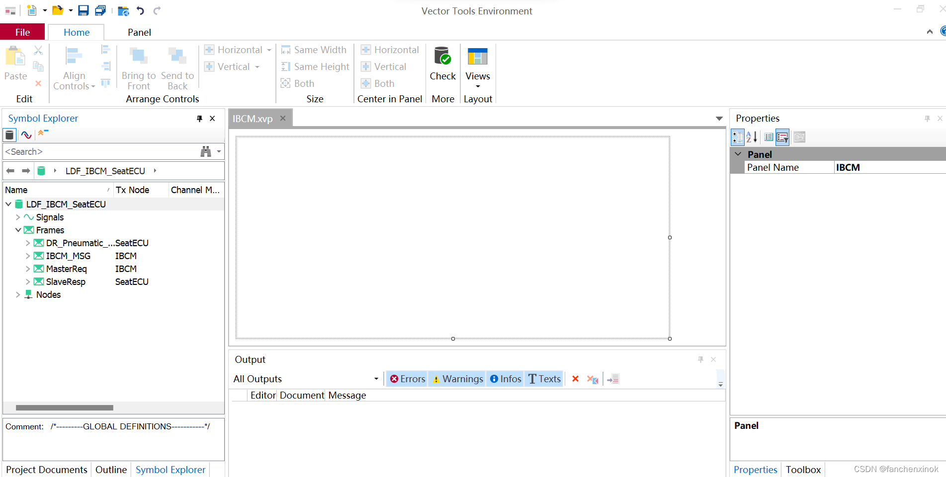 学习笔记：利用CANOE Panel和CAPL脚本模拟主节点发送LIN通信指令_canoe pannel绑定信号-CSDN博客