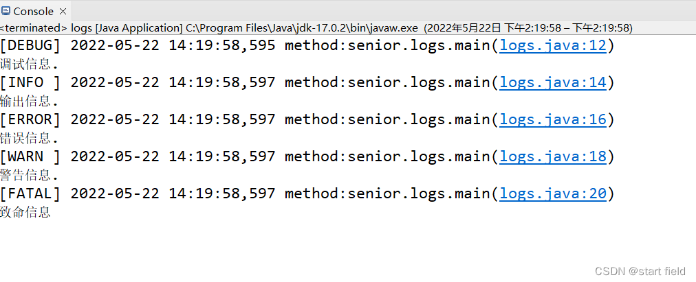 Eclipse配置JAVA日志Log4j及使用_eclipse log4j怎么用-CSDN博客