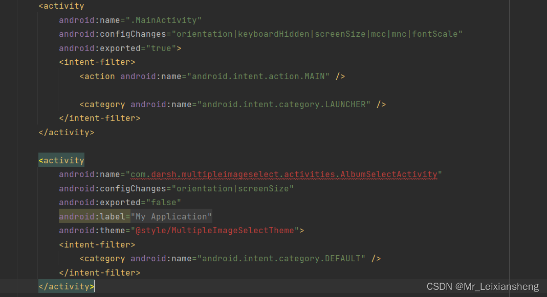 Android 12 intent-filter添加android:exported后任然报错解决方法_intent-filter android:exported-CSDN博客