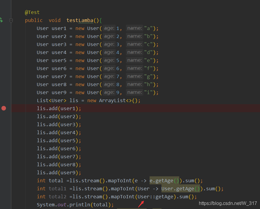 Java Lambda 表达式中的双冒号和箭头的用法 ：：usergetage Csdn博客