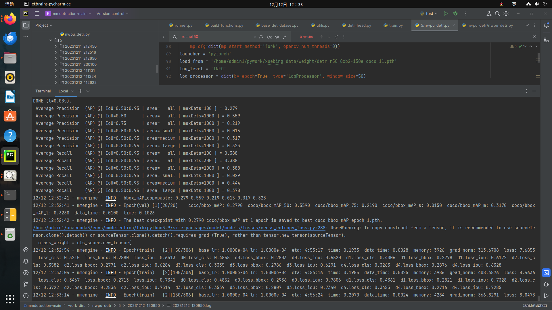 MMdetection3.0 训练DETR问题分析_mmdetection 训练detr-CSDN博客