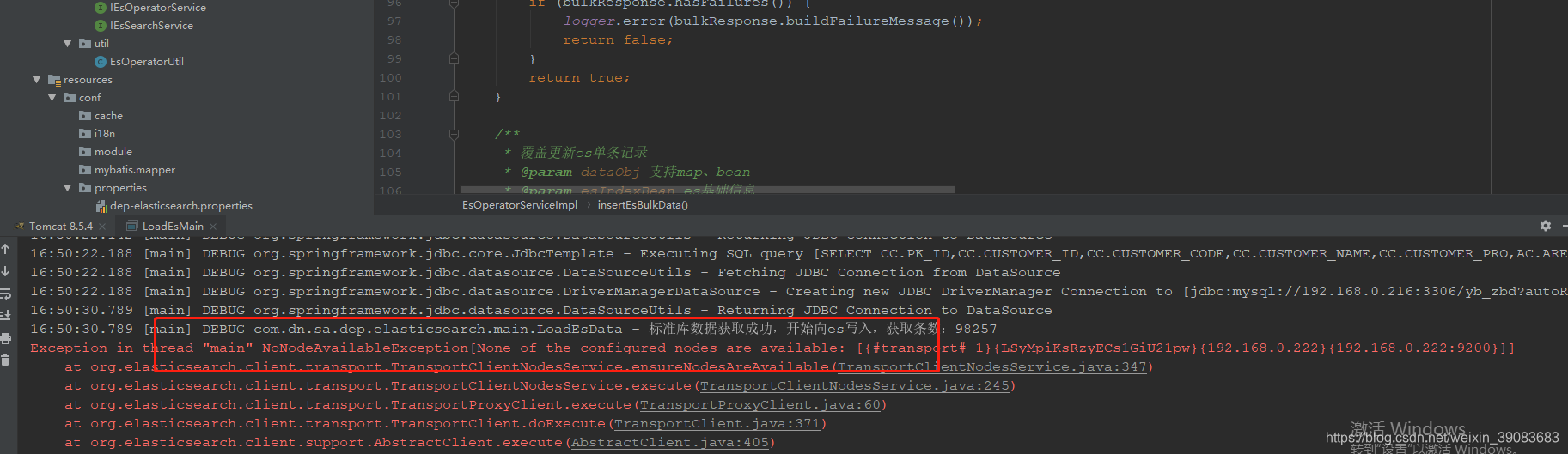 连接Es报错 None of the configured nodes are available_es:none of the configured nodes are available ...