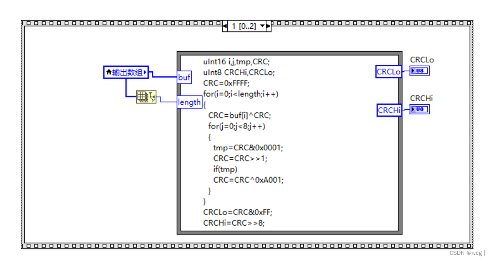 Labview实现MODBUS通讯协议的CRC16校验_labview crc16modbus校验程序-CSDN博客