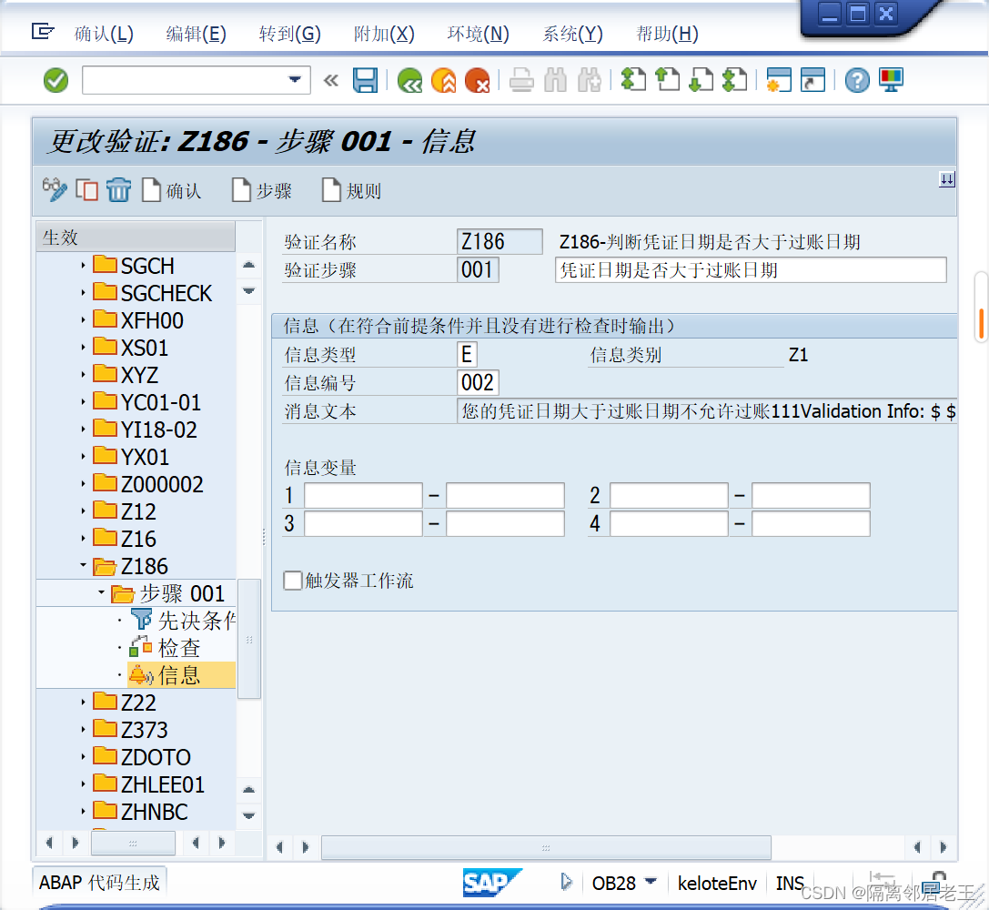SAP 凭证校验与替代 实例_sap ob28-CSDN博客
