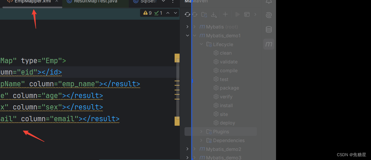 Could not set property ‘‘ of ‘class com.atguigu.mybatis.pojo.Emp‘ with value ‘1‘ Cause: org ...