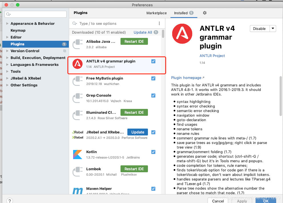 idea antlr4 使用_antlr .g文件编写-CSDN博客