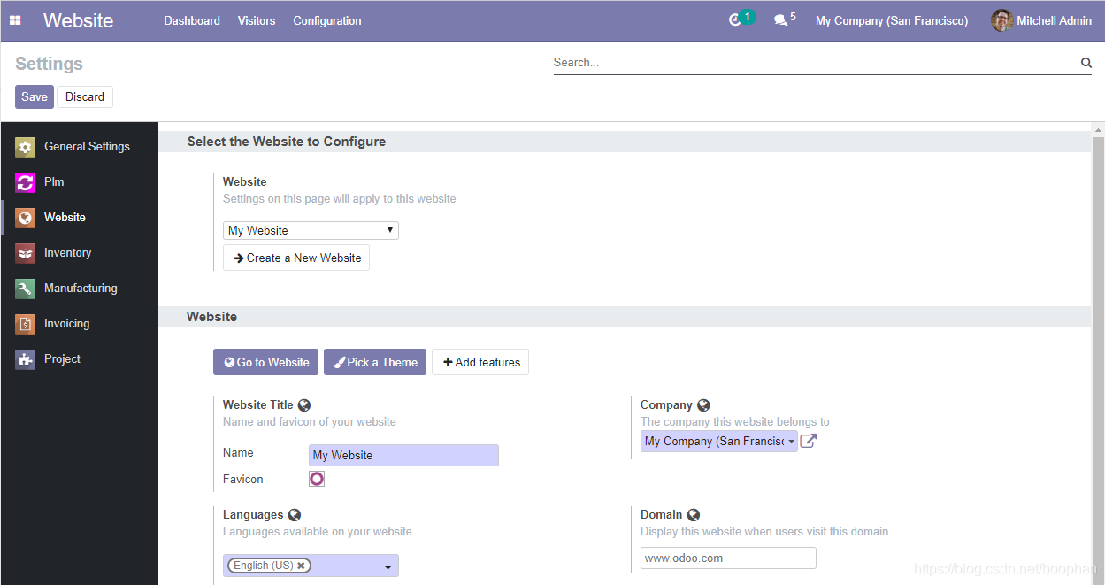 一步一步学用odoo14 开发网站和应用系统（5）安装website模块_odoo website模块使用介绍-CSDN博客