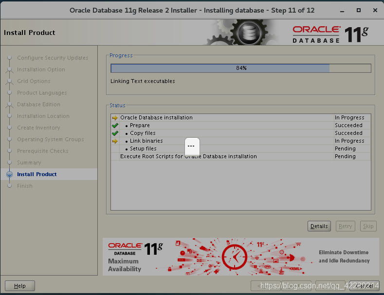 Centos7安装Oracle11g及可能遇到的问题(最详细的操作过程)_os kernel parameter semmni-CSDN博客