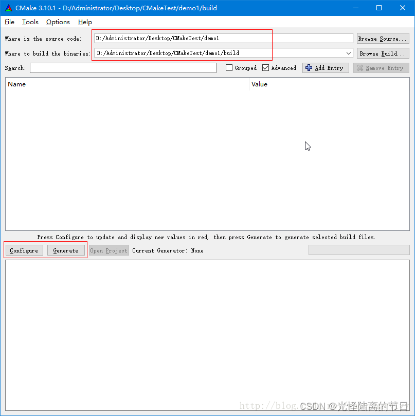 CMake入门1——CMake与VS2015的结合使用_vs2015 cmake-CSDN博客