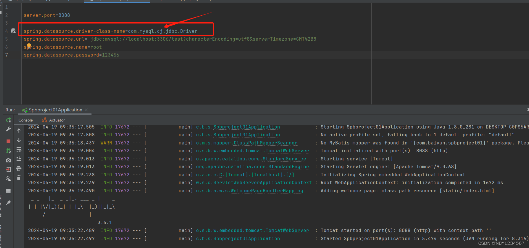 Springboot中的mysql配置报错,xml的配置驱动报错,本机mysql版本太低,和配置的驱动不匹配springboot 配置