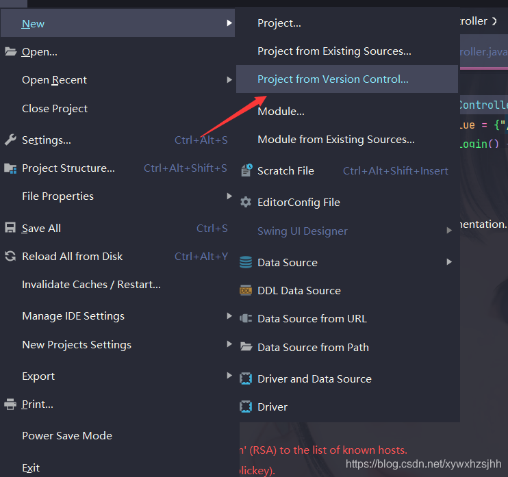 idea中导入git项目时出现：Warning: Permanently added‘github.com’ (RSA) to the list of known hosts ...