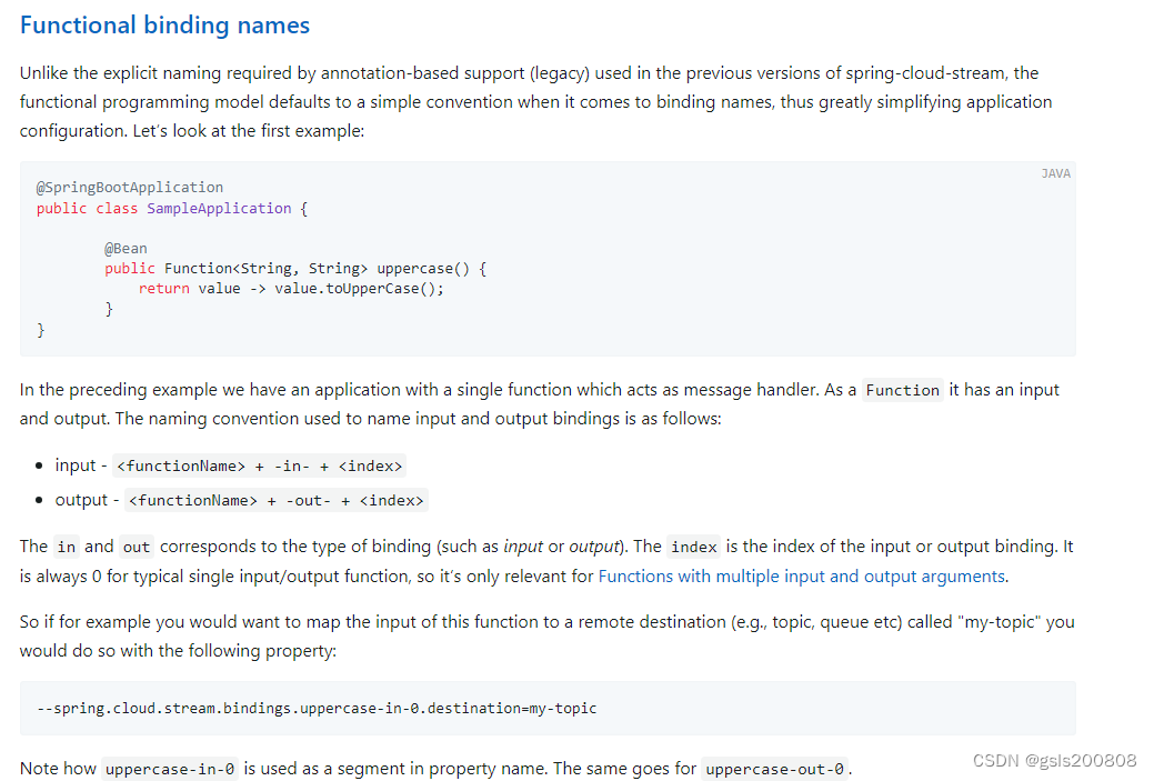 spring-cloud-stream版本升级，告别旧注解@EnableBinding，拥抱函数式编程_spring cloud stream 被弃用了吗-CSDN博客