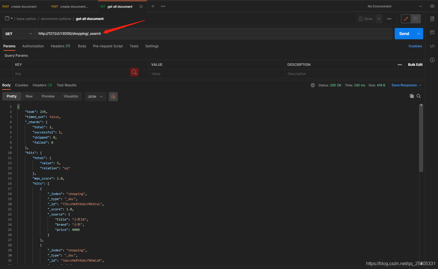 ElasticSearch index&document基本操作，附带postman导出文件_获取elasticsearch index 的schema-CSDN博客