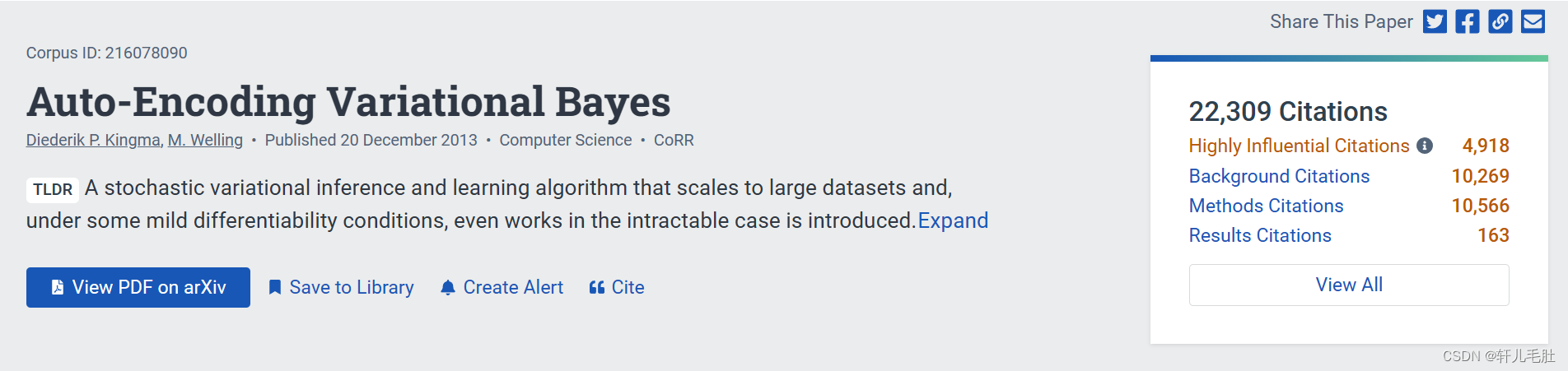 【论文阅读】(VAE)Auto-Encoding Variational Bayes_vae论文原文-CSDN博客