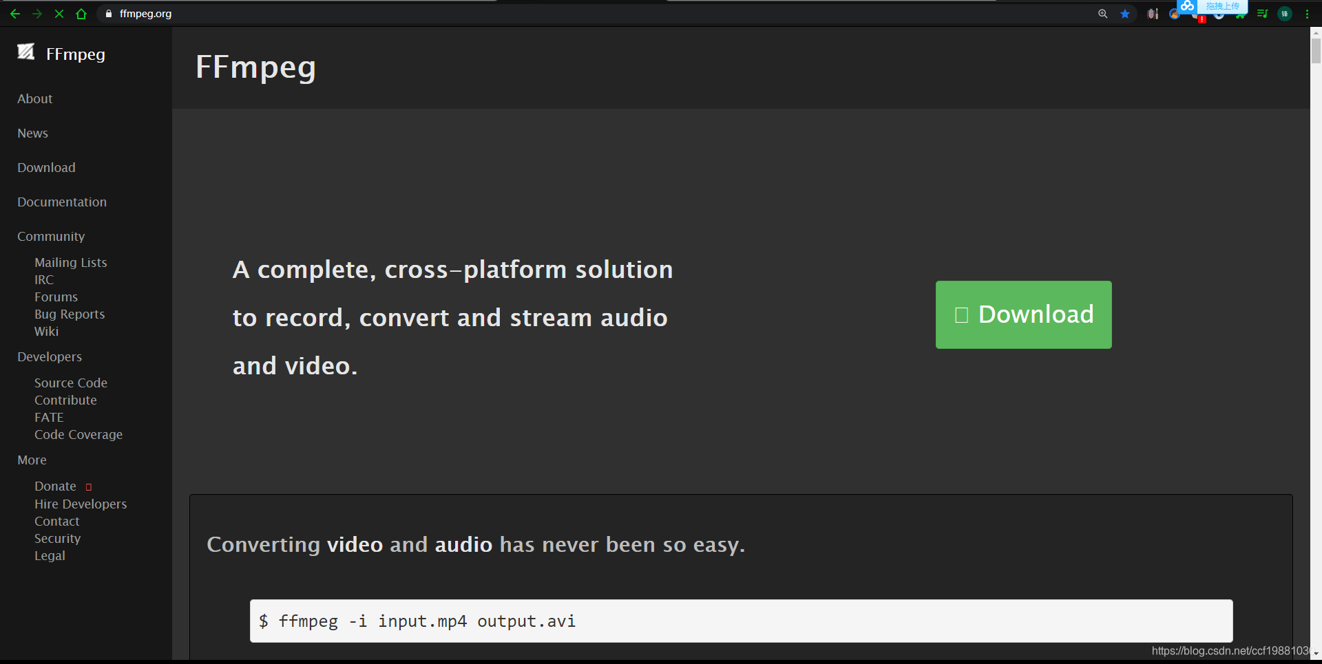 ffmpeg音视频相关资料_夏曹俊老师课程百度云-CSDN博客