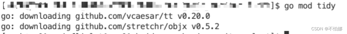【golang学习之旅】go mod tidy_golang tidy-CSDN博客