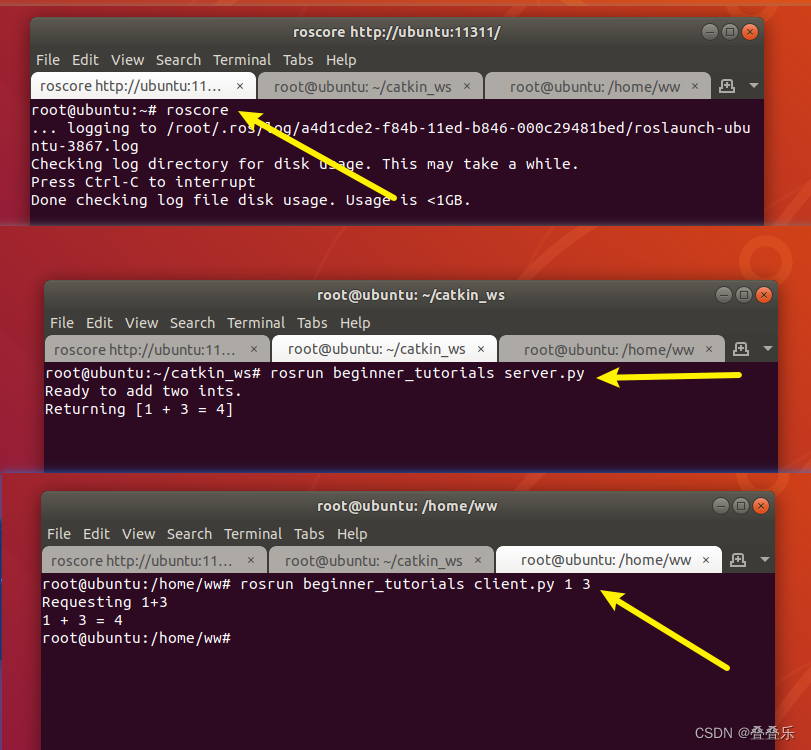 编写 ROS 服务节点 Service 和 Client(python/C++)(六)_ros python service-CSDN博客