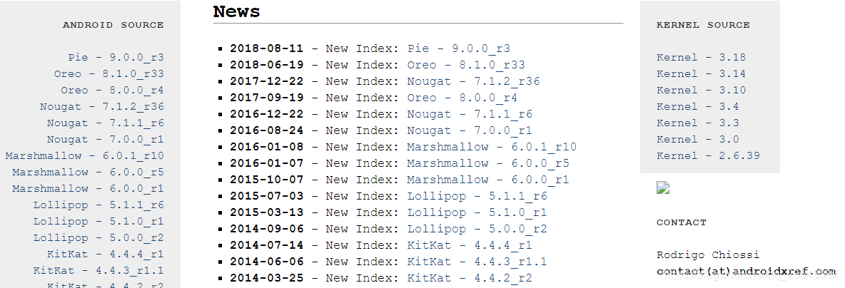 浏览检索Android源码(AOSP）网站_aosp opengrok源码-CSDN博客