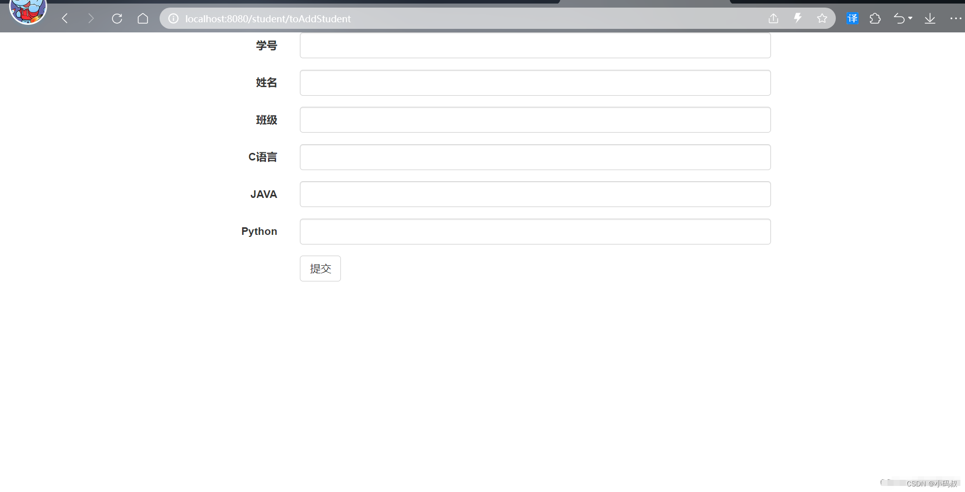 基于springbootmysqlmybatisthymeleaf的学生成绩管理系统简单的增删改查如何用idea中的整合thymeleaf来实现对学生或学生成绩的增删查改管理