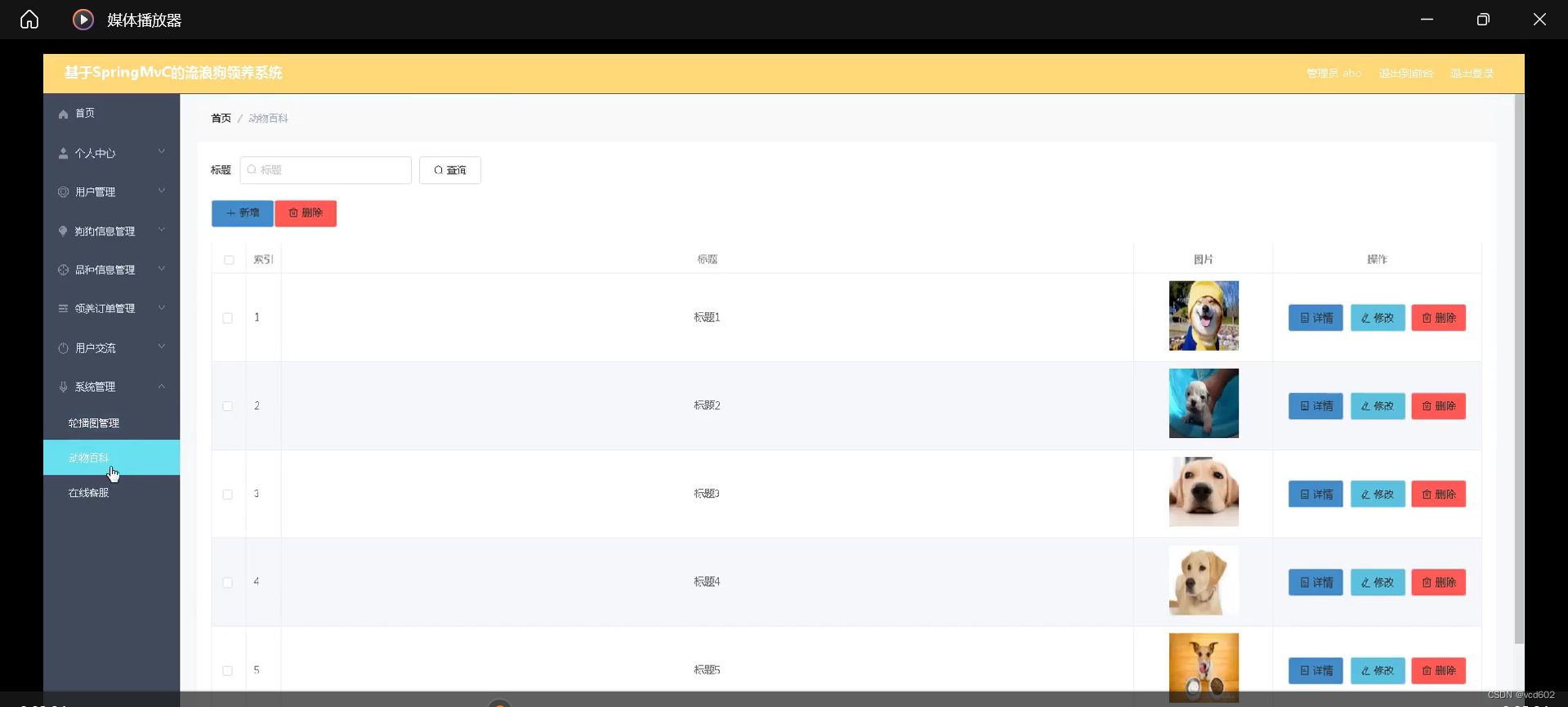 Ssmphpnodepython基于springmvc的流浪狗领养系统源码mysql文档 Csdn博客