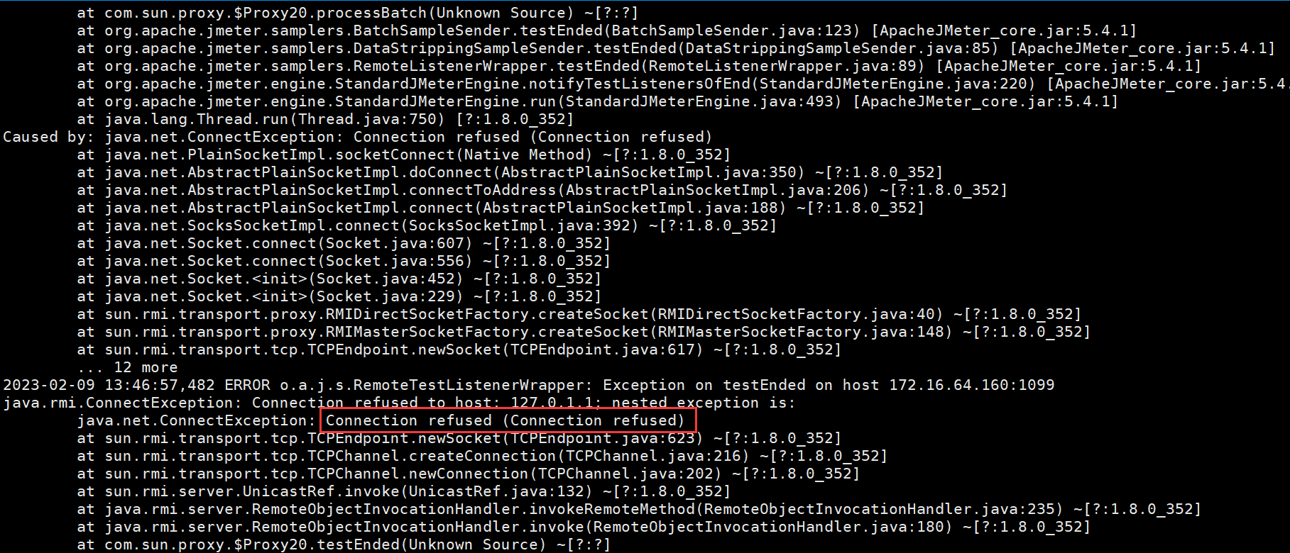 jmeter agent 日志显示Connection refused_jmeter请求报connection refused: connect-CSDN博客
